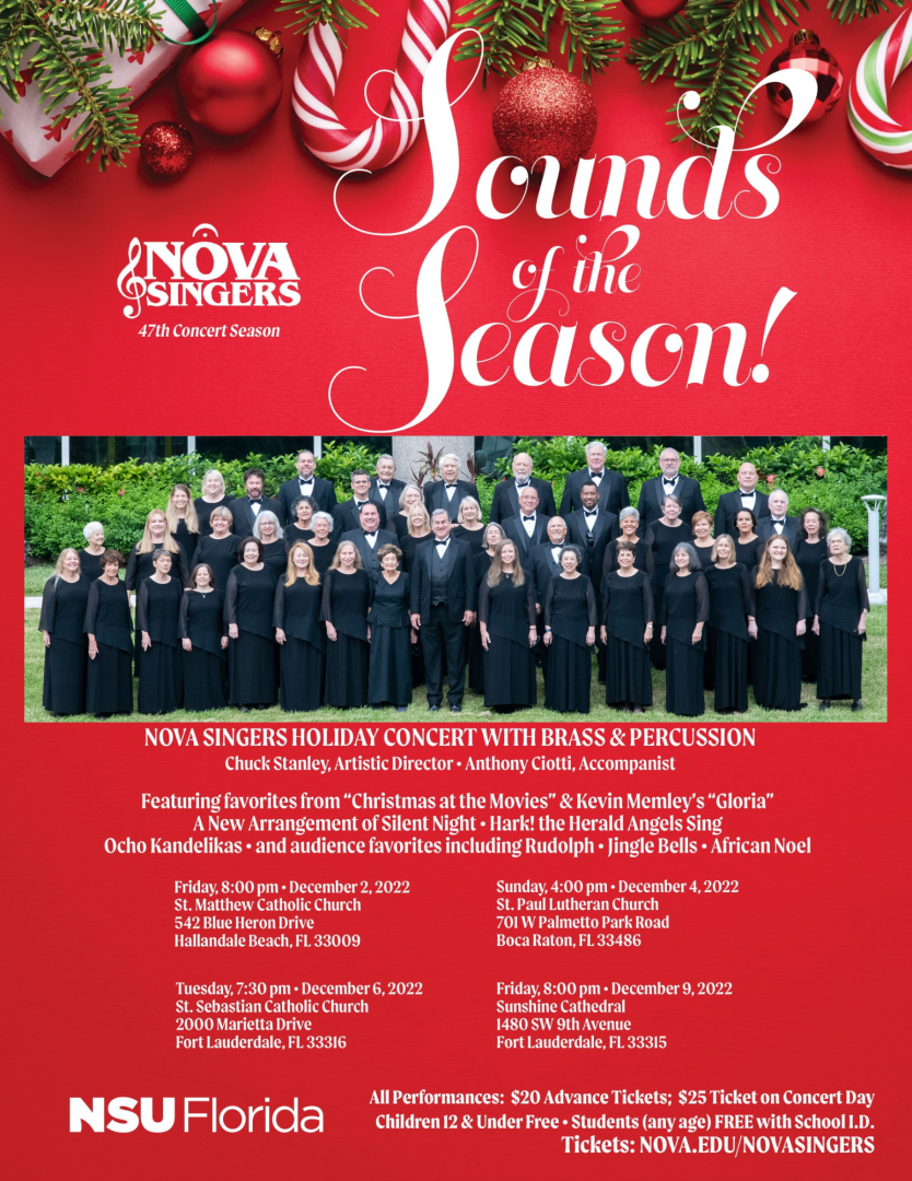 Nova Singers to present holiday concerts: Discount available! - South ...
