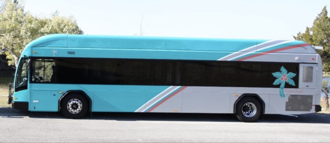 Public transit includes trains, buses, trolleys and watercraft