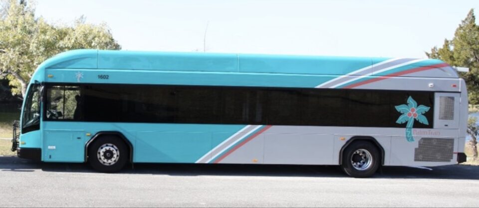 Public transit includes trains, buses, trolleys and watercraft