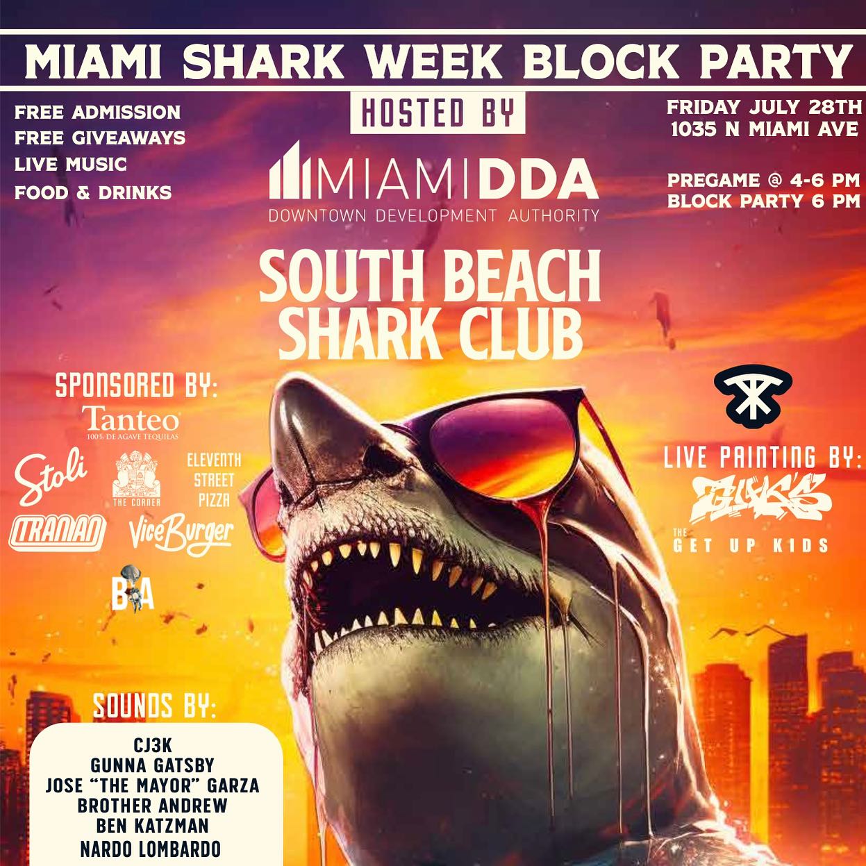 Miami Shark Week Block Party - South Florida on the Cheap