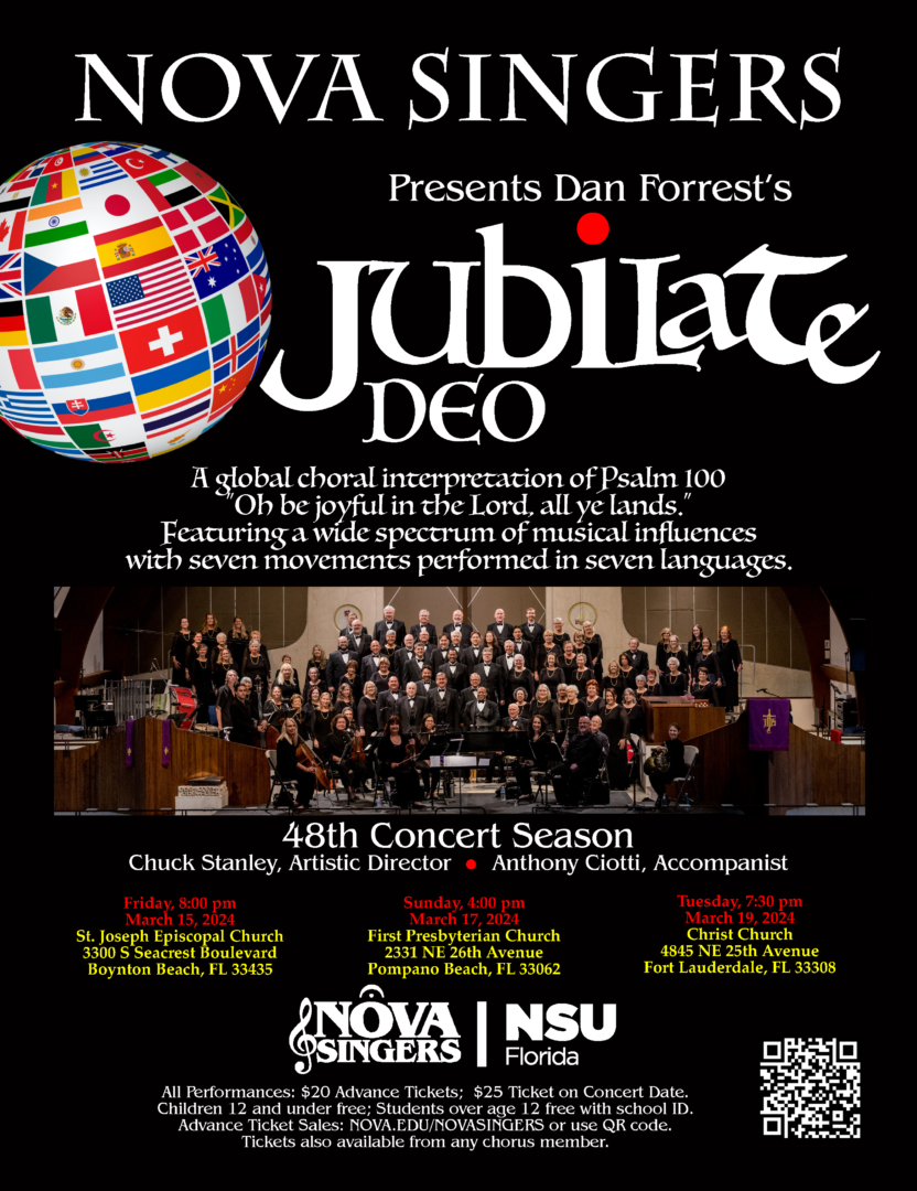 Nova Singers concert discount - South Florida on the Cheap