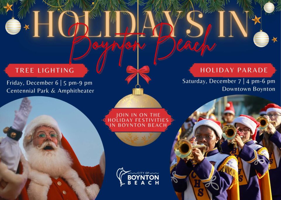 Free holiday celebrations, Boynton Beach