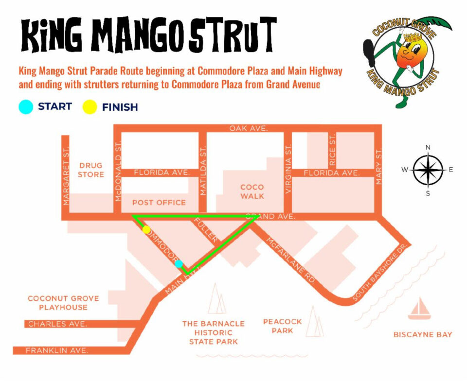 Free, wacky King Mango Strut Parade in Coconut Grove - South Florida on ...