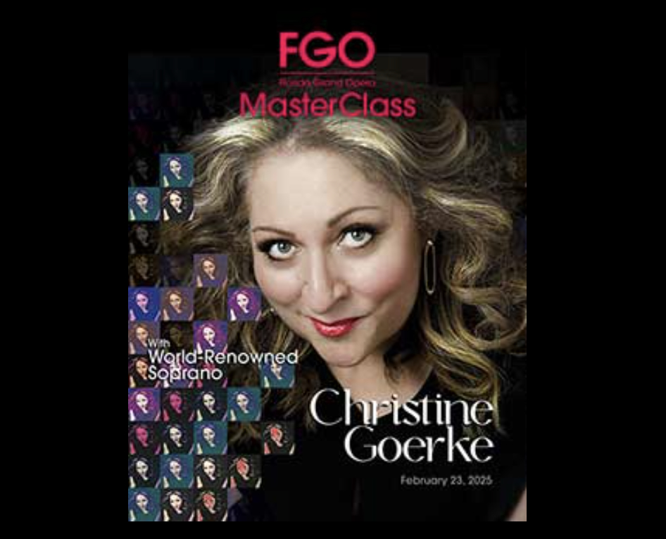 Opera masterclass open to the public with online ticket.